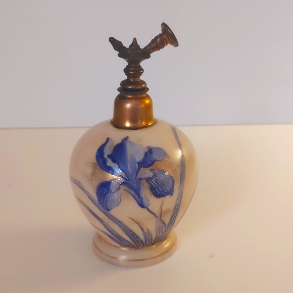 Bath & Body | Vintage Porcelain Perfume Bottle Atomizer Hand Painted W ...